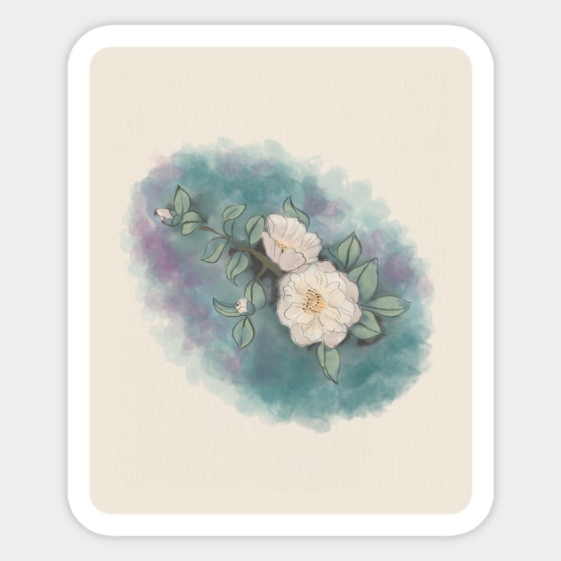 Watercolor Briar Flower - Briar - Sticker | TeePublic