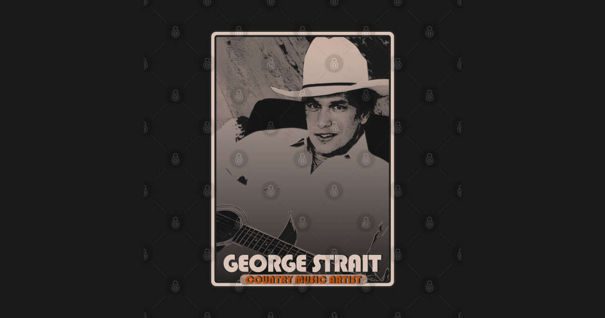 Country Music Vintage //- George Strait - Vintage - T-Shirt | TeePublic