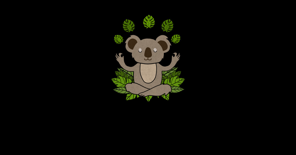 Koala Yoga, Motivational Quote, Meditation, Mindset - Koala - Sticker ...