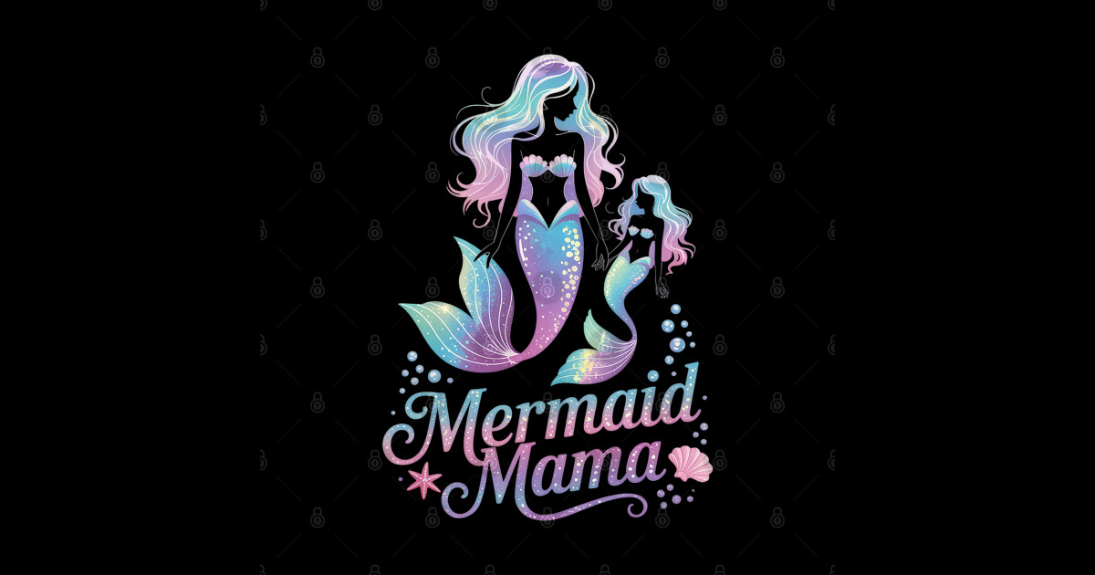 Mermaid Mom Happy Mothers Day - Mothers Day - Posters and Art Prints ...