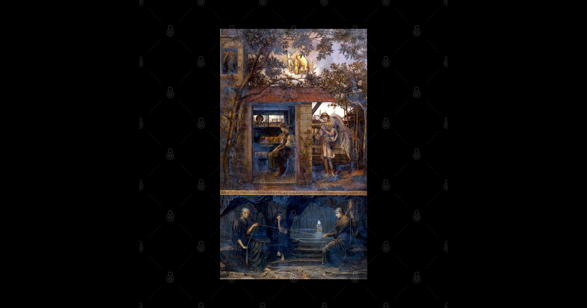 A Golden Thread - John Melhuish Strudwick - A Golden Thread - Sticker ...