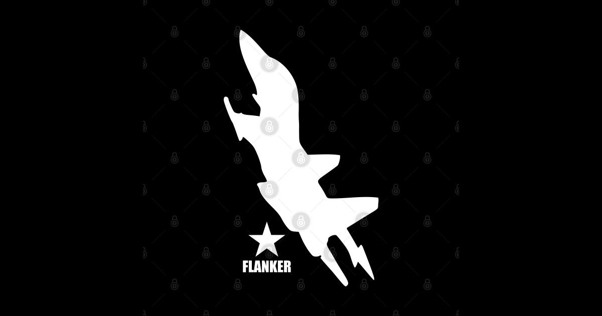 SU-27 Flanker - Russian Fighter Plane - Sticker | TeePublic