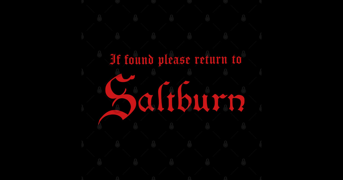Please Return To Saltburn - Saltburn Movie - Sticker | TeePublic