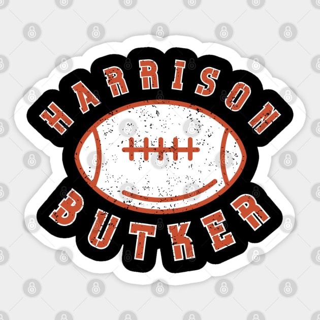 Harrison Butker vintage 80s - Harrison Butker - Sticker | TeePublic