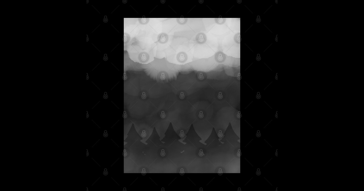 forest fog - Forest - Sticker | TeePublic
