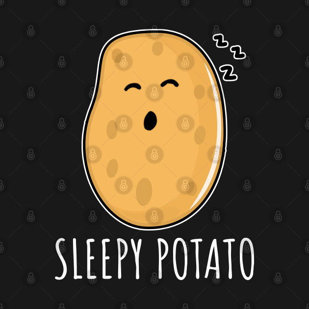 Sleepy Potato - Potato - Kids T-Shirt | TeePublic