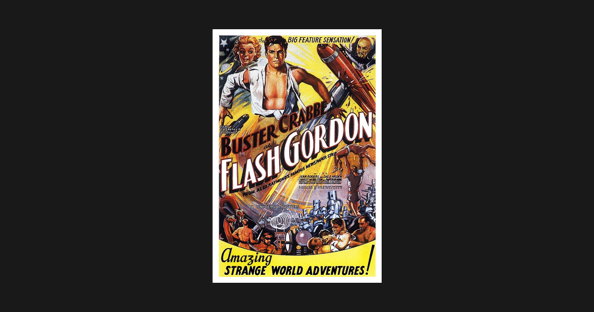 Flash Gordon - Vintage Movies - T-Shirt | TeePublic