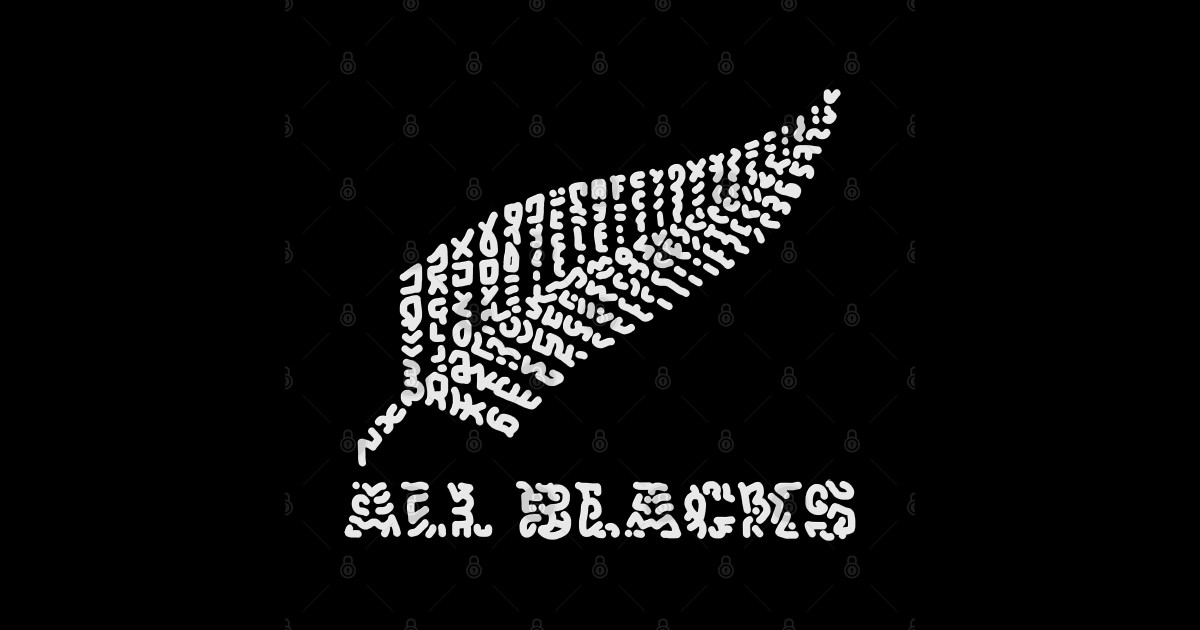 "All Blacks" Rugby Team of New Zealand - All Blacks - Sticker | TeePublic