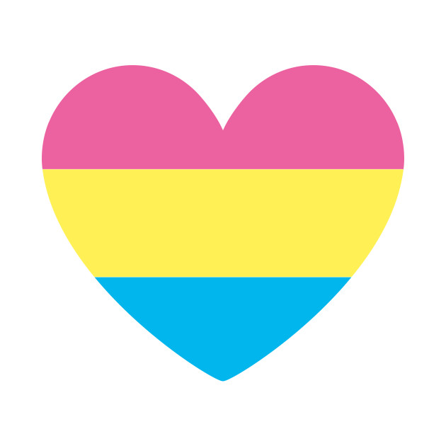 Pansexual Heart - Pansexual - T-Shirt | TeePublic