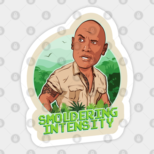 Jumanji Smoldering Intensity - Jumanji - Sticker | TeePublic