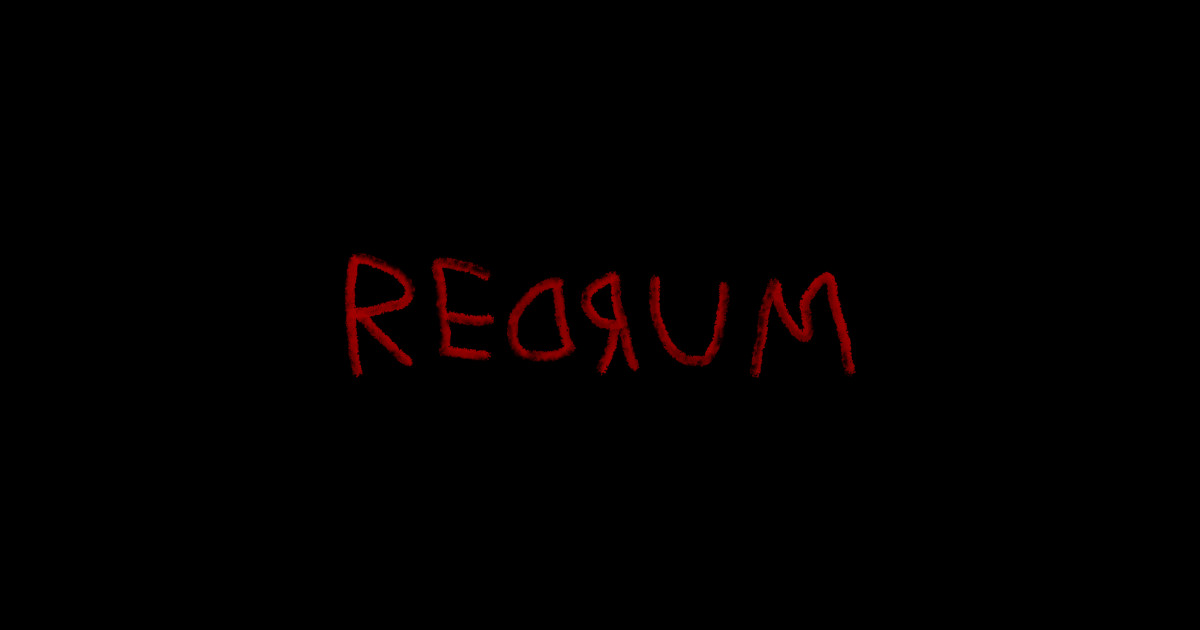 REDRUM - Halloween - Sticker | TeePublic