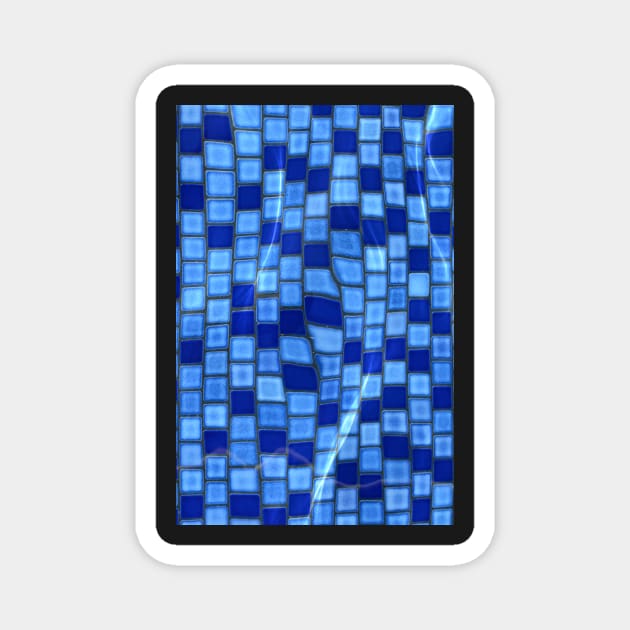 Swimming Pool Tiles - Abstract - Magnet | TeePublic
