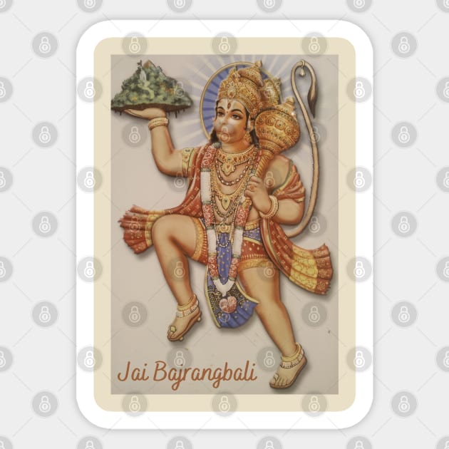 Hanuman Jai Bajrangbali - Hanuman - Sticker | TeePublic
