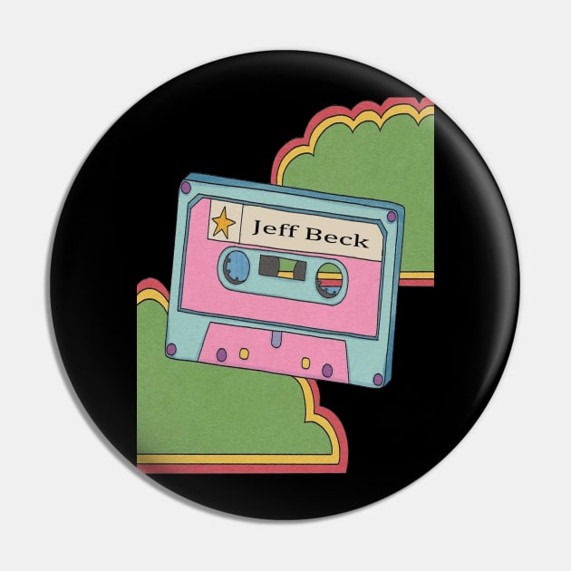 vintage casstte tape Jeff Beck - Jeff Beck - Pin | TeePublic