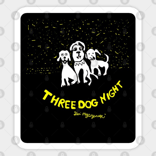 The Three Dog Night Story - Three Dog Night - Sticker | TeePublic