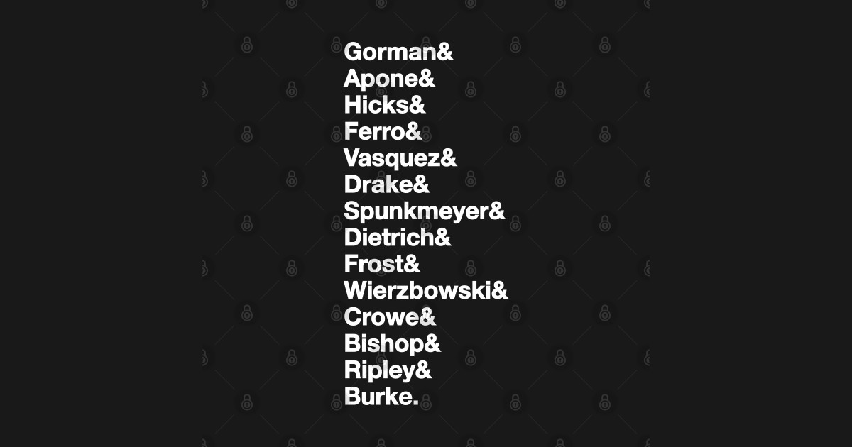 USS Sulaco Crew (White) - Aliens - T-Shirt | TeePublic