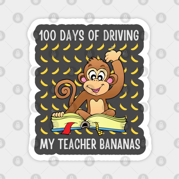 100th Day Of School Bananas Monkey Pun Teacher Student - 100 Days Of ...