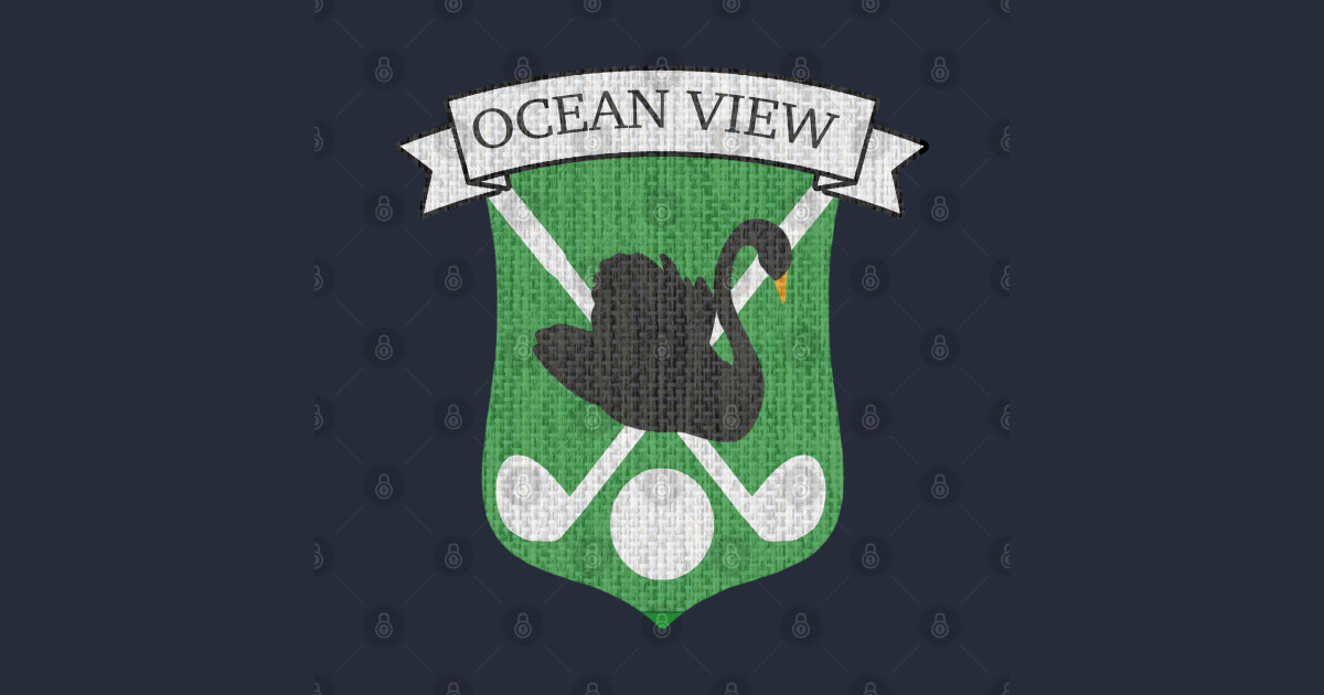 Ocean View Golf and Tennis Club Crest - Curb Your Enthusiasm - T-Shirt ...