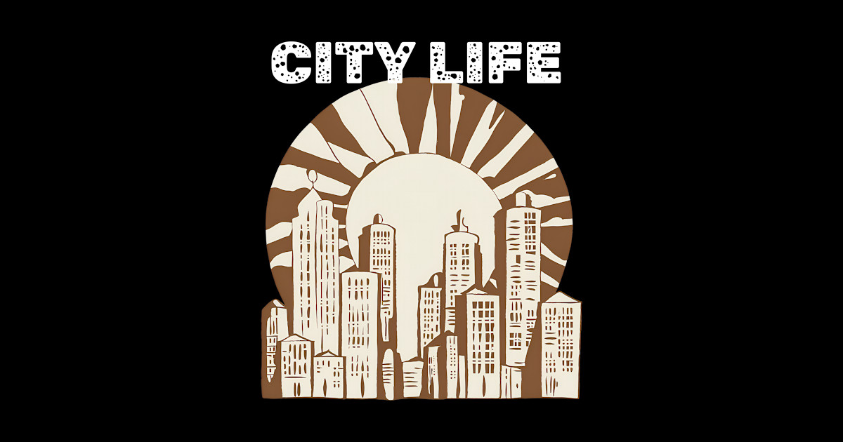 80s CITY LIFE - Vintage Style - Sticker | TeePublic