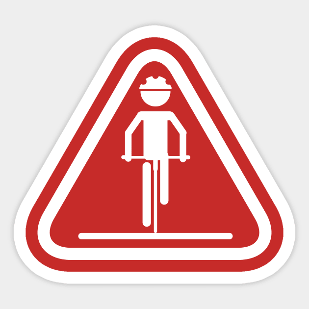 cycler sign - Bike - Sticker | TeePublic