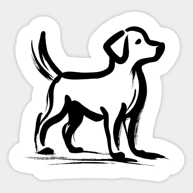 how to draw stick figure dog