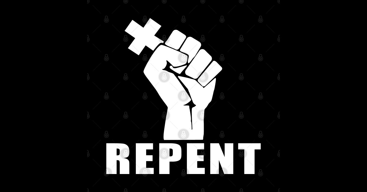 Repent Cool Religious Easter Parody Slogan - Easter - Sticker | TeePublic