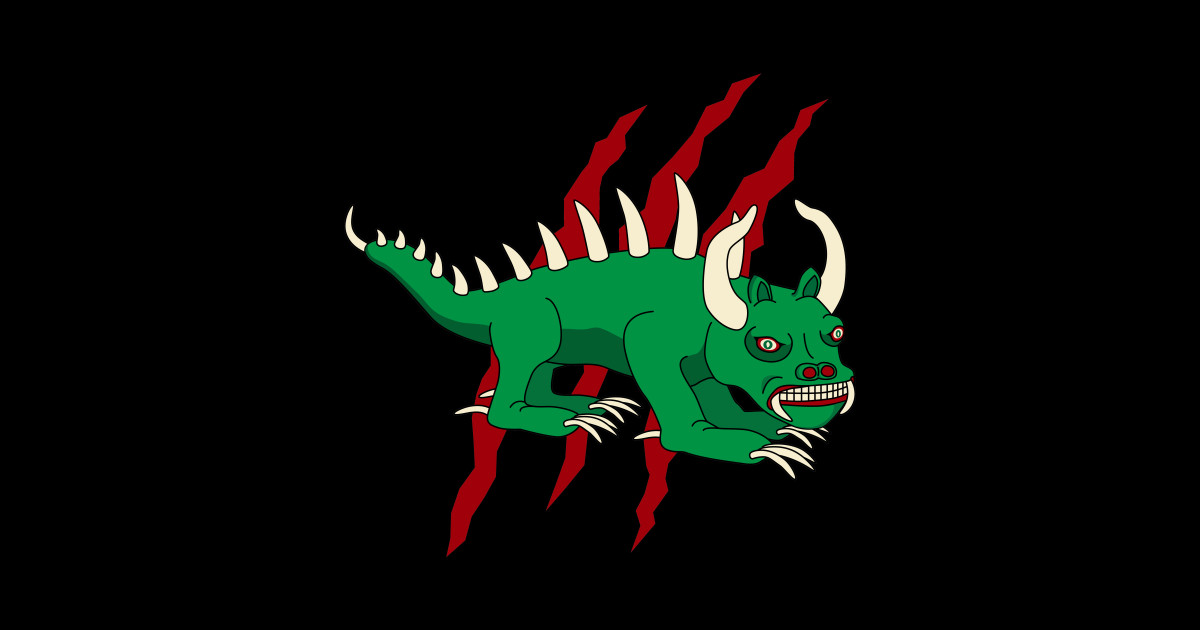 Slashed by the Hodag Claw Marks - Hodag - Sticker | TeePublic