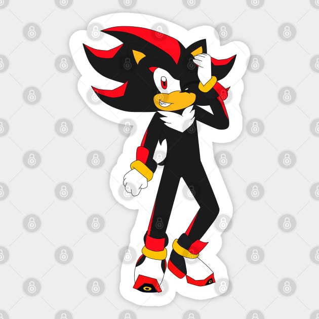 Shadow the Hedgehog - Sonic The Hegdehog - Sticker | TeePublic