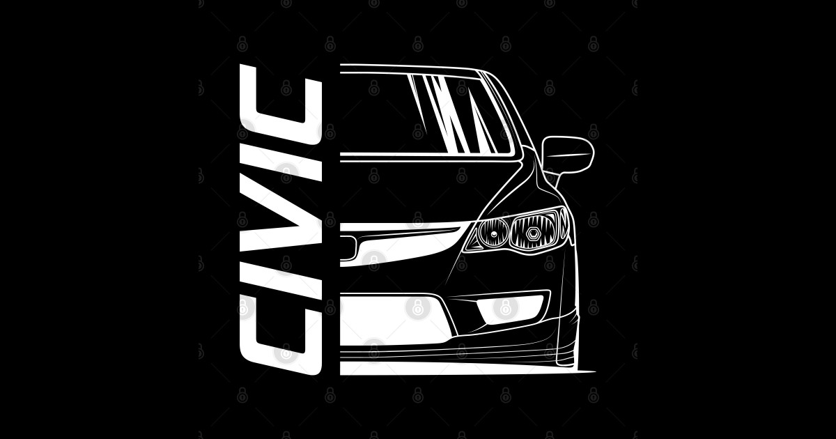 JDM Legend Civic MK8 FD2 Front - Civic Fd2 - Sticker | TeePublic