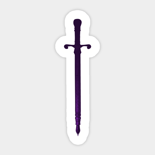 Pen Sword - Sword - Sticker | TeePublic