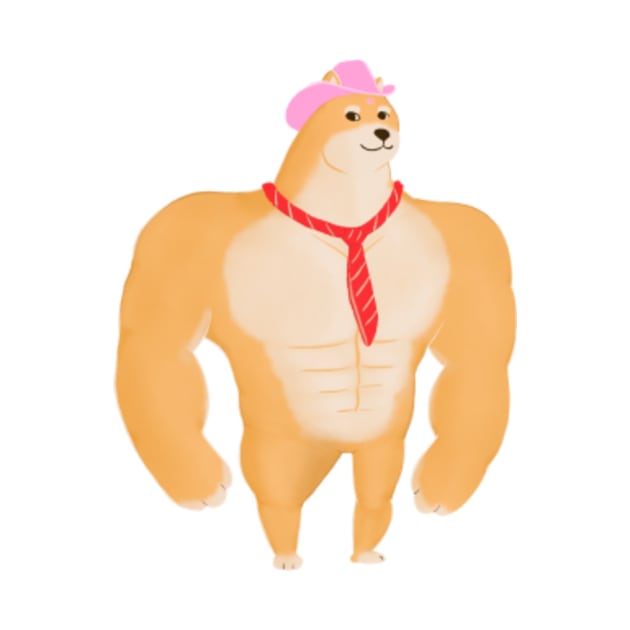 Big Muscle Cheems - Cheems - T-Shirt | TeePublic