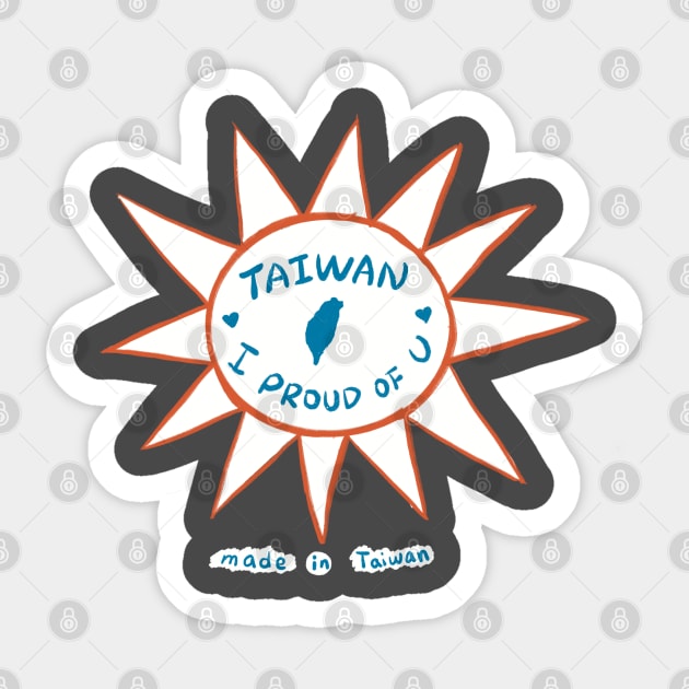 made in Taiwan - Taiwan Flag - Sticker | TeePublic