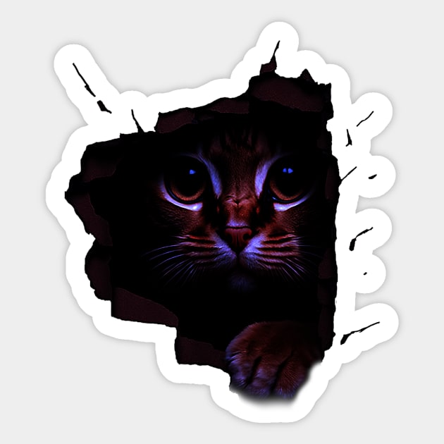 Funny Crying cat Meme, sad cat - Crying Cat Meme - Sticker | TeePublic