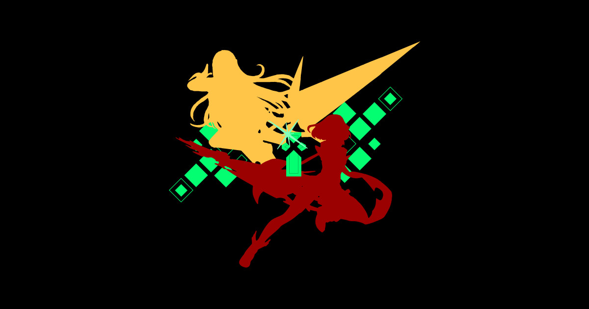 Pyra & Mythra Silhouette (Light) - Xenoblade - Posters and Art Prints ...
