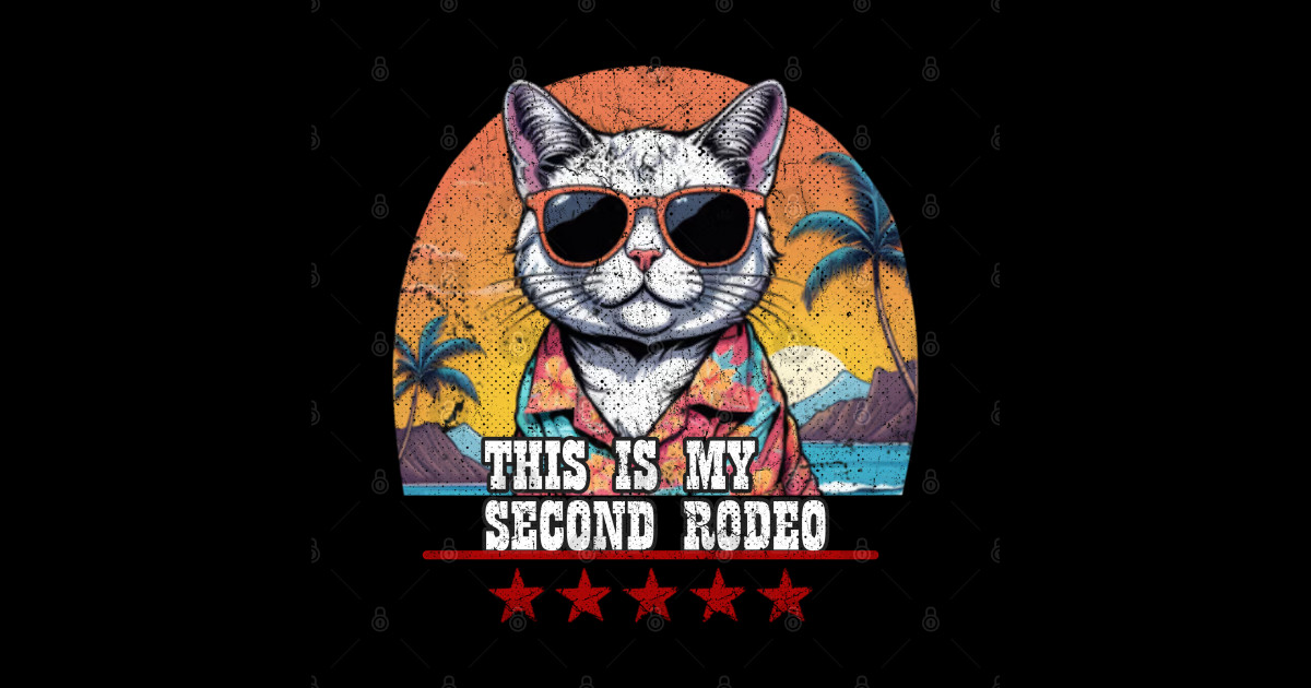This is my second rodeo - #22 - Art Drawing - Cats - Sticker | TeePublic