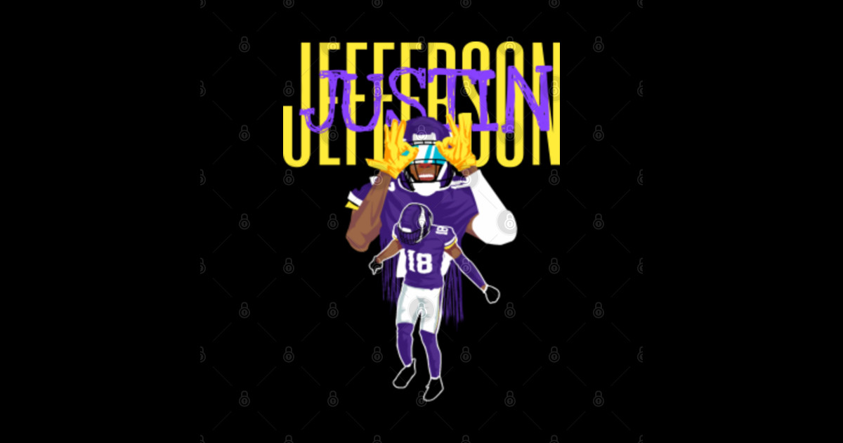 Griddy justin jefferson - Justin Jefferson - Sticker | TeePublic