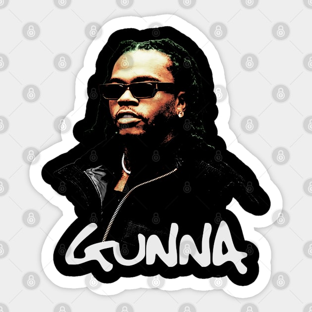Gunna // Vintage Bootleg Design - Gunna - Sticker | TeePublic