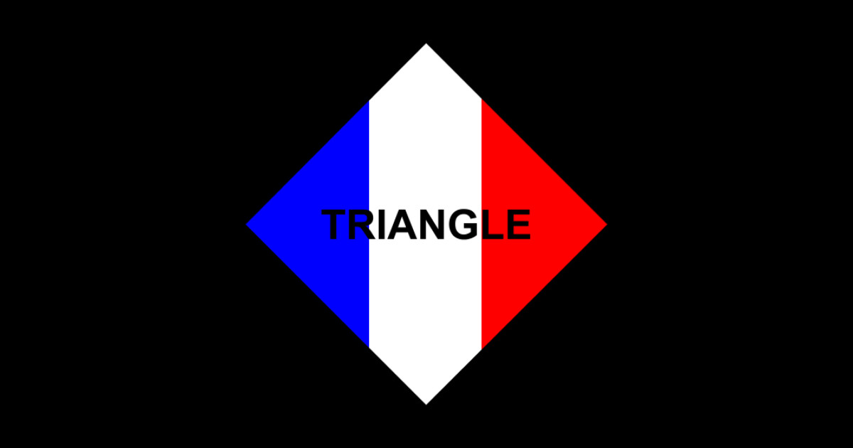France Triangle - France Triangle - Sticker | TeePublic