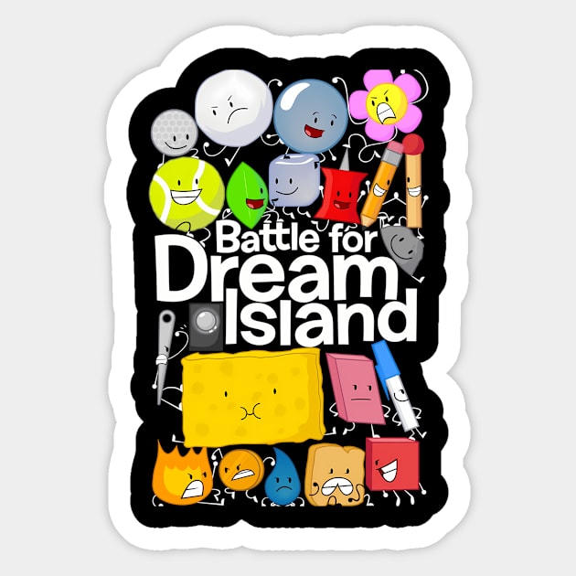 Bfdi Black - Bfdi Black - Sticker | TeePublic