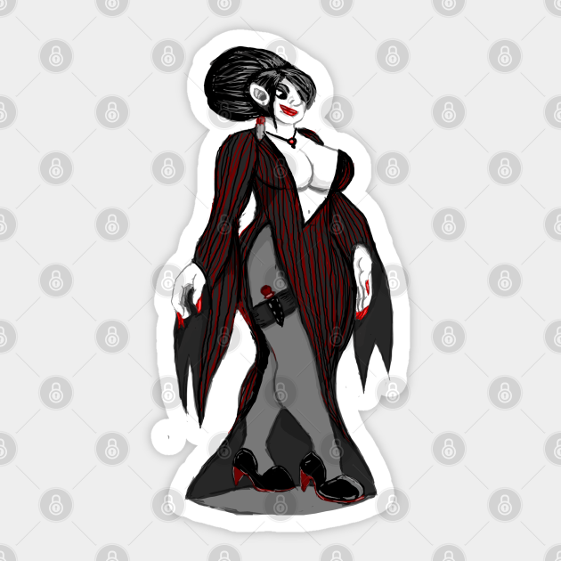 Elvira Addams - Elvira Mistress Of The Dark - Sticker | TeePublic
