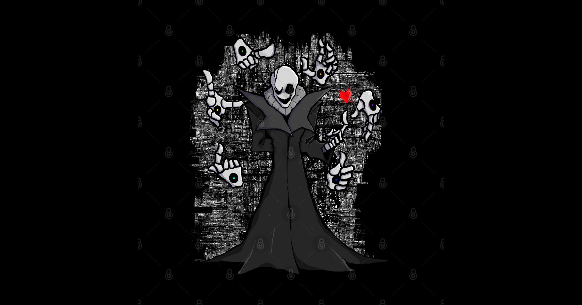 Undertale W.D Gaster mystery man fnf scientist art - Gaster - Sticker ...