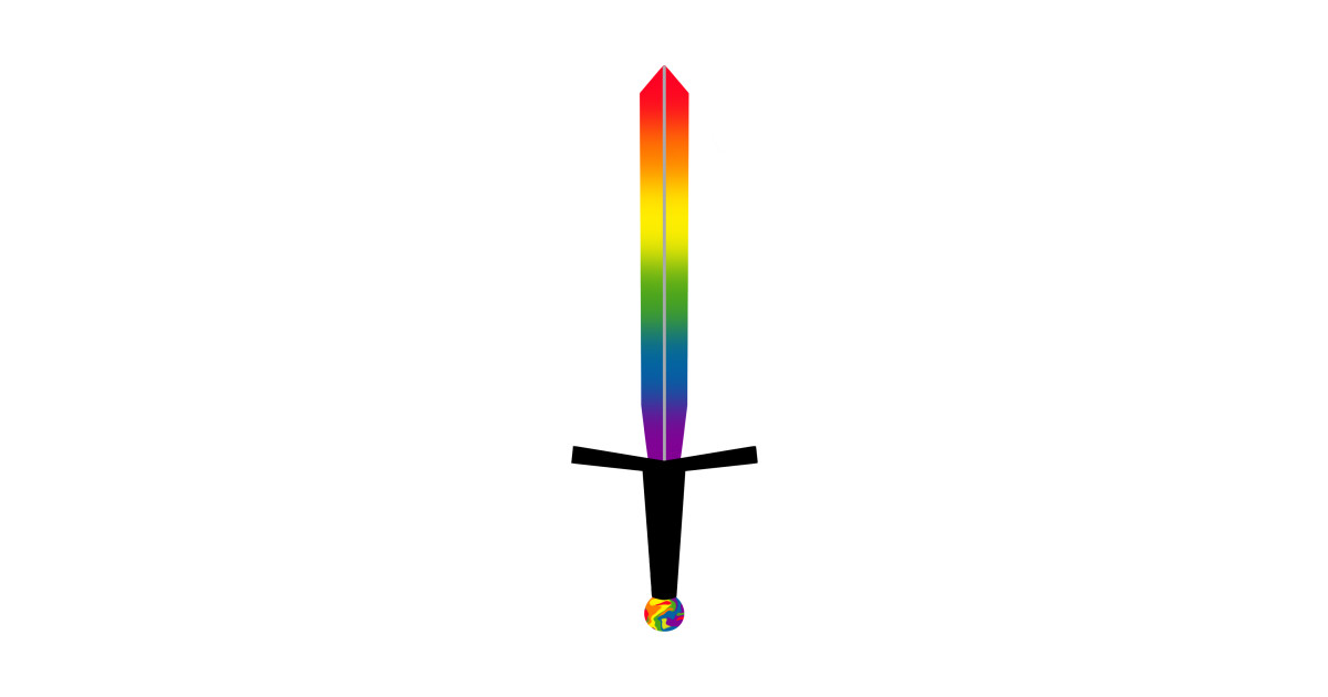 Rainbow Sword - Rainbow - T-Shirt | TeePublic