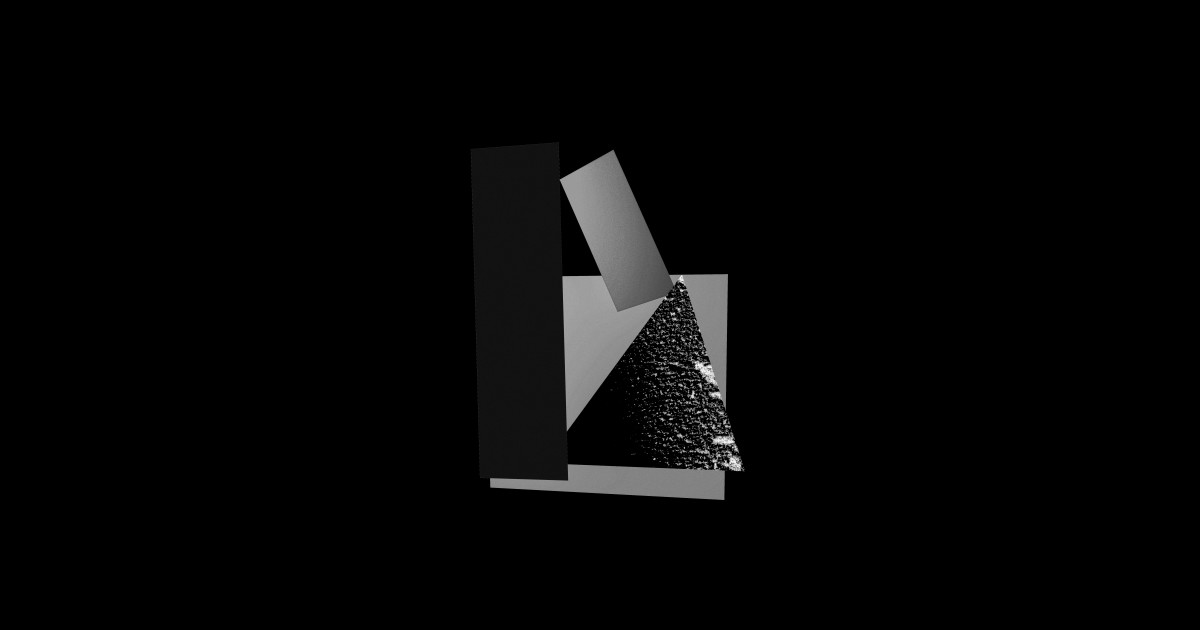 Shapes BW - Abstract - Sticker | TeePublic