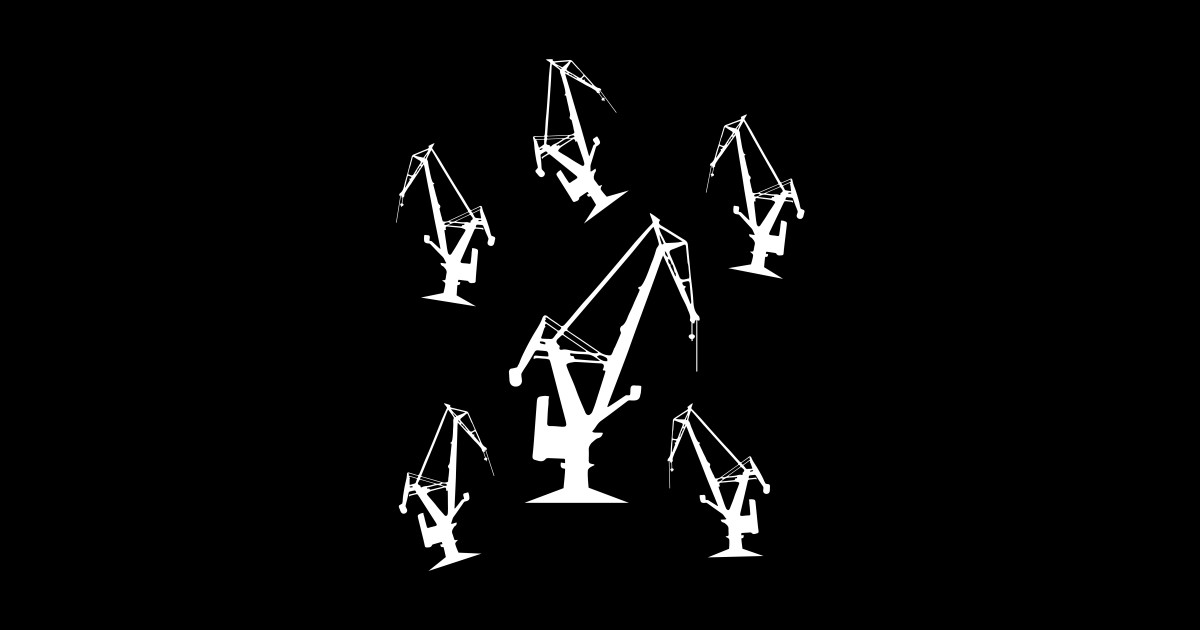 industrial cranes design - Industrial Cranes - Sticker | TeePublic