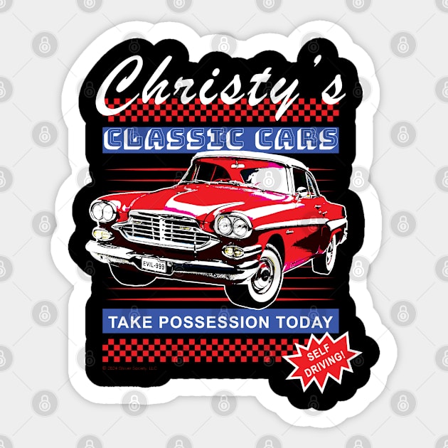 Christy's Classic Cars - Horrormovies - Sticker | TeePublic