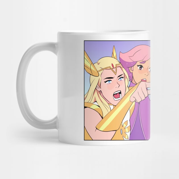 She-Ra Yelling At Catra Meme - Sher - Mug | TeePublic