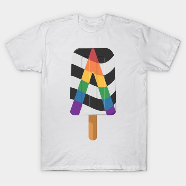 Cute LGBT Ally Pride Flag Popsicle - Lgbt Ally Pride - T-Shirt | TeePublic