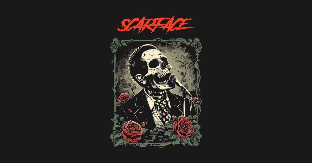 SCARFACE RAPPER MUSIC FAN ART - Scarface Rapper Music Fan Art - T-Shirt ...