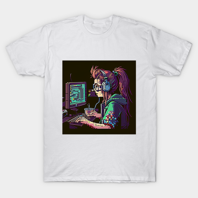 The Coolest Girl Hacker - Hacker Gift - T-Shirt | TeePublic