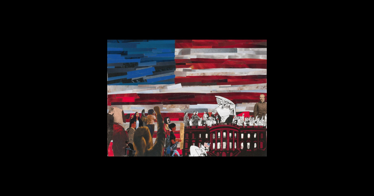 A Nation Divided Collage - Politics - Posters and Art Prints | TeePublic